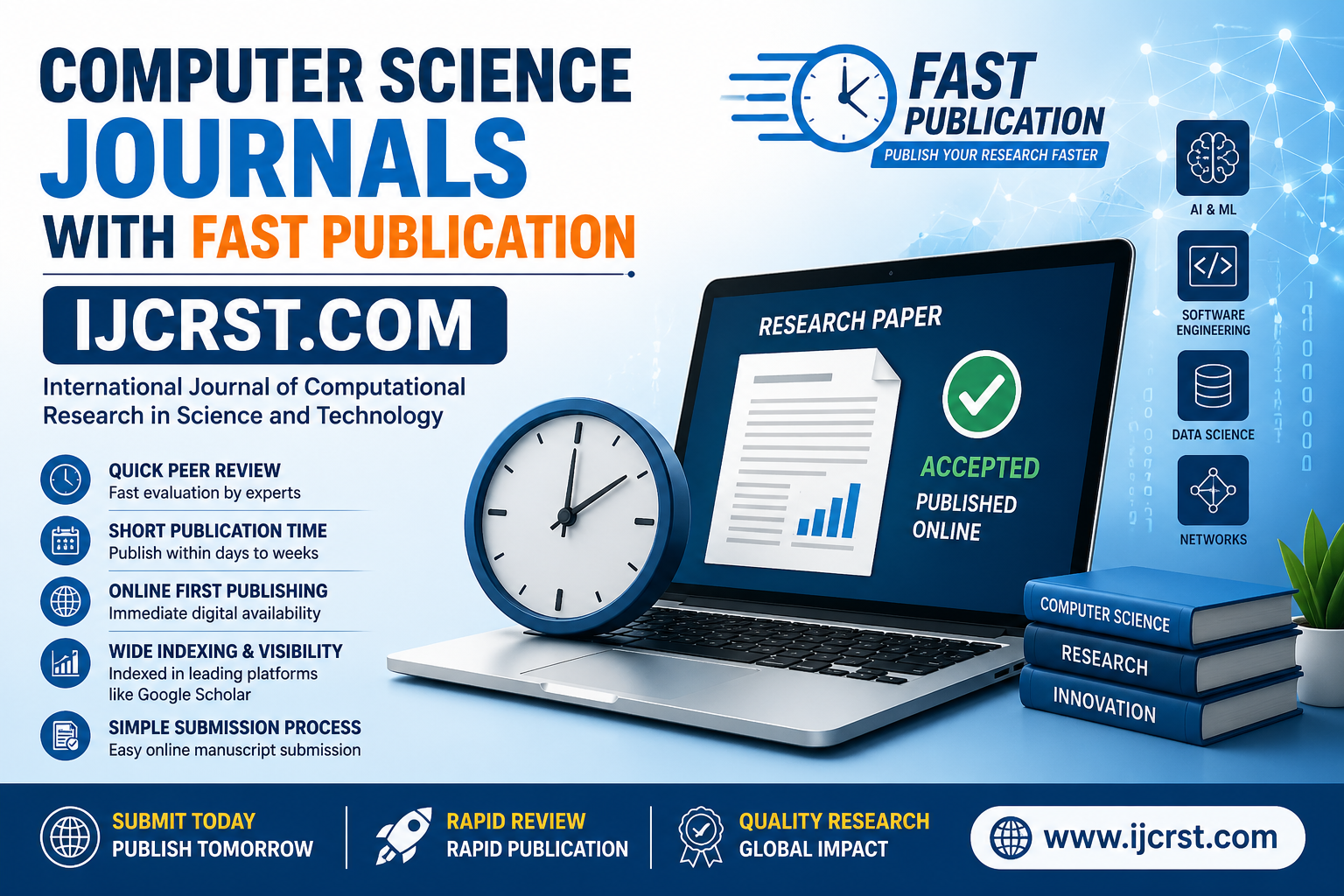 Computer Science Journals With Fast Publication - IJCRST
